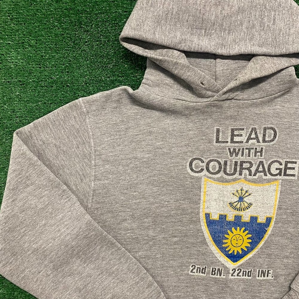 Vintage 80s Us Army Essential Workout Training Hoodie - Gem